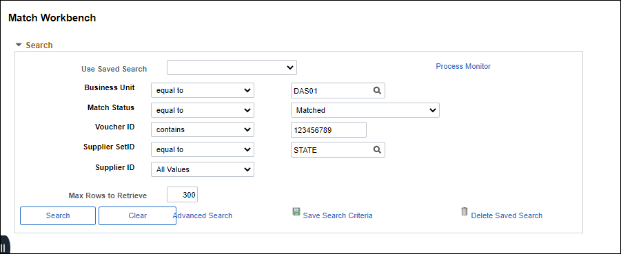 Unmatching A Voucher To Delete Or Update
